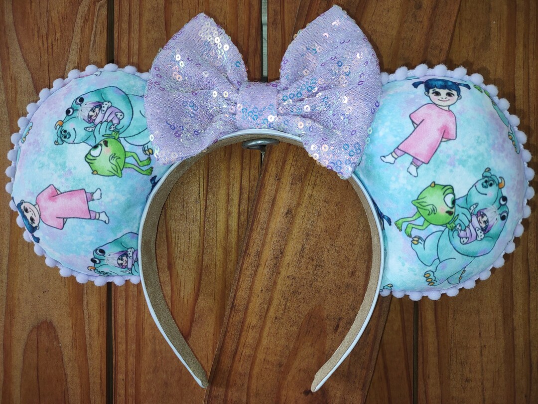 Monster's Inc Boo Mickey Mouse Minnie Mouse Ears - Etsy