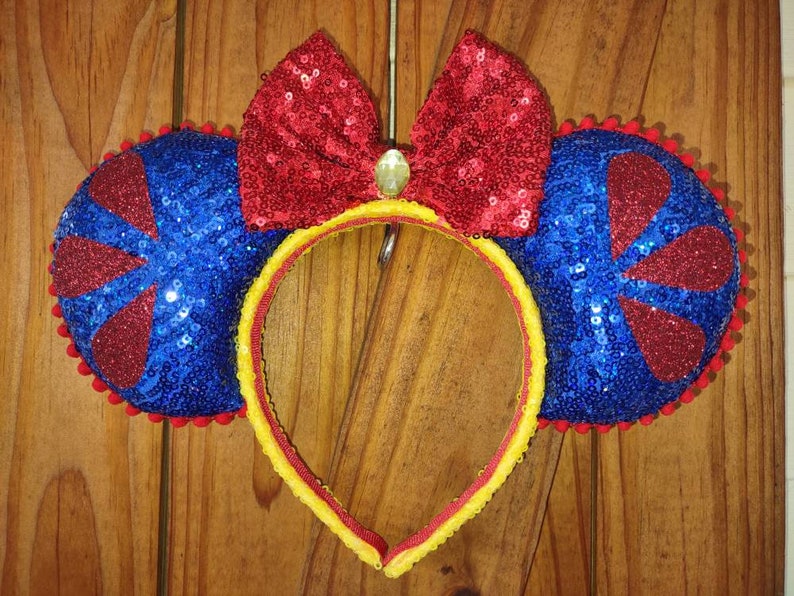 Snow White Mickey Mouse Minnie Mouse Ears - Etsy