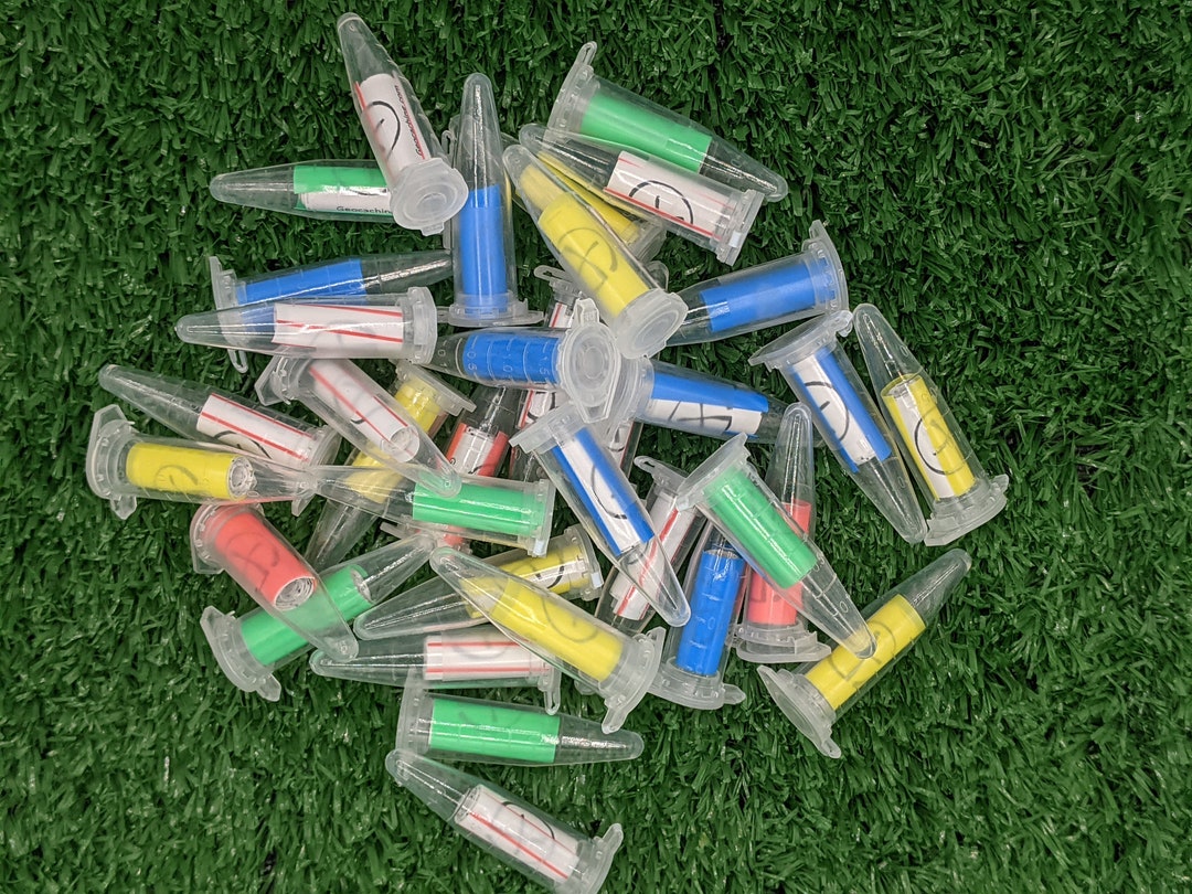 CLEAR Micro Geocache Containers With Rite in the Rain® Waterproof Log ...