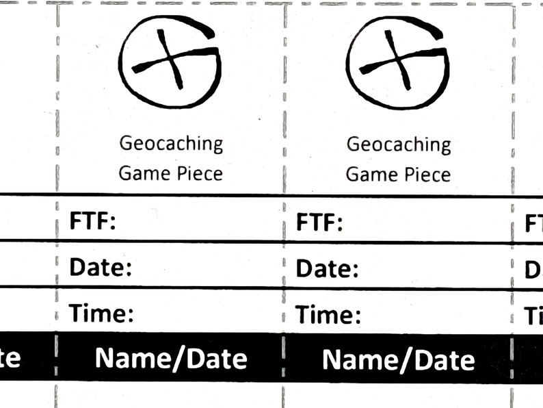 Geocaching, Geocache Log Sheets, Rite in the Rain Logs, Geocache ...