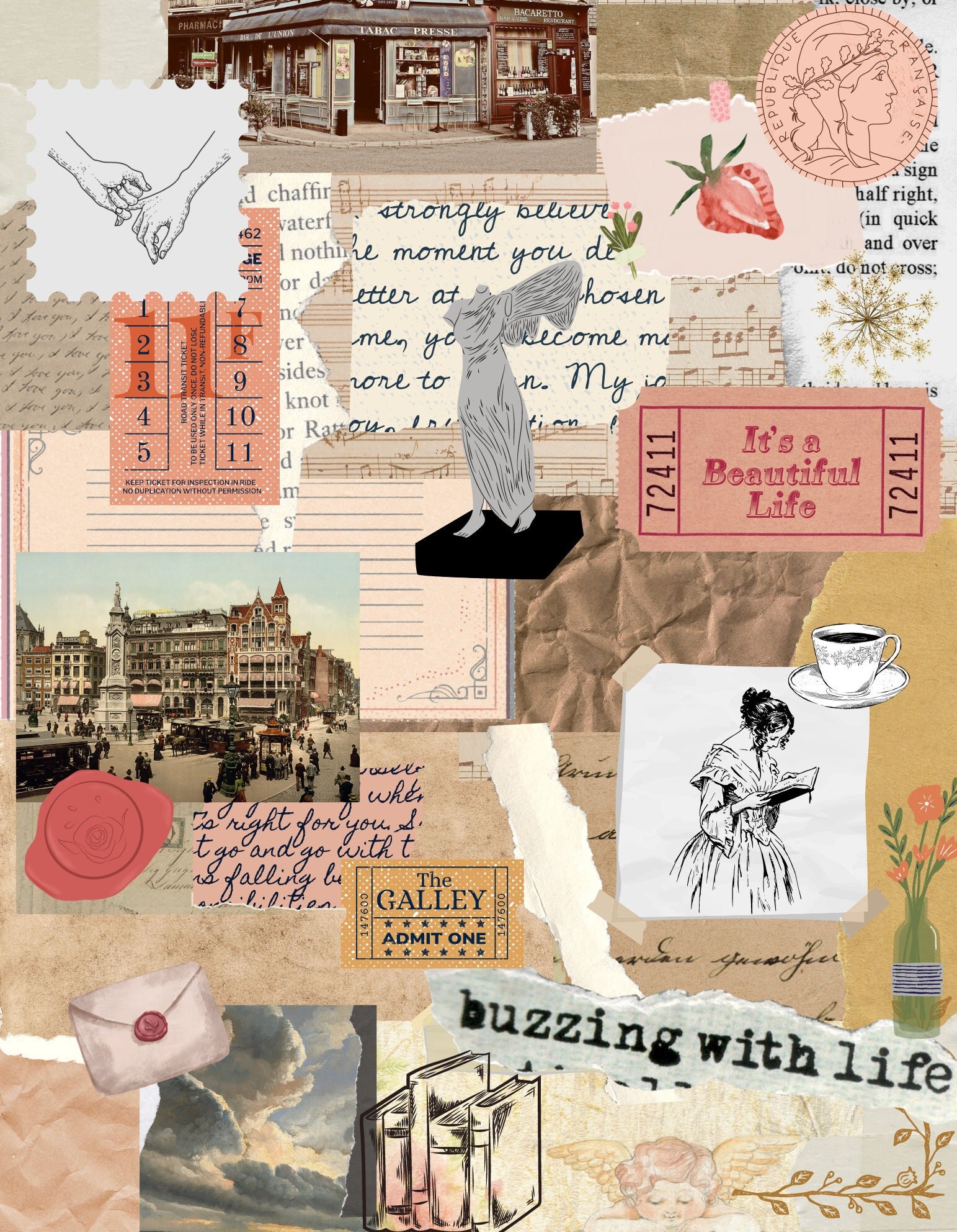 Light Academia Themed Digital Print - Etsy