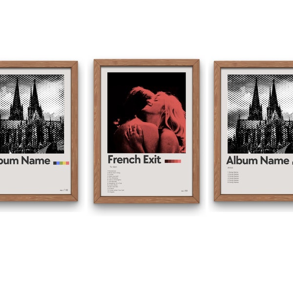 Custom Album Posters Three - Etsy