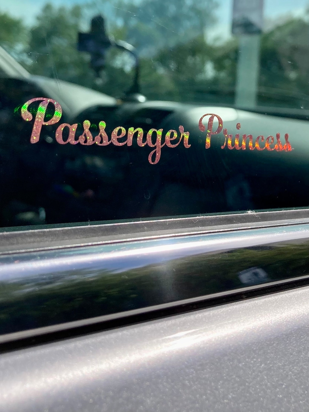 Passenger Princess Vinyl Decal, Car Decal, Rear Window Decal ...