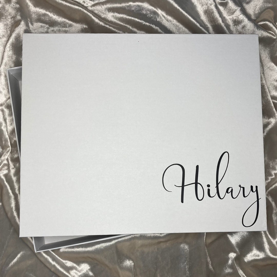 Custom Cursive Name Decal, Bridesmaid Gift Box Sticker - Etsy