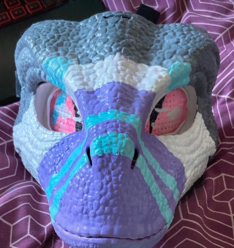 Custom Dino Mask Etsy