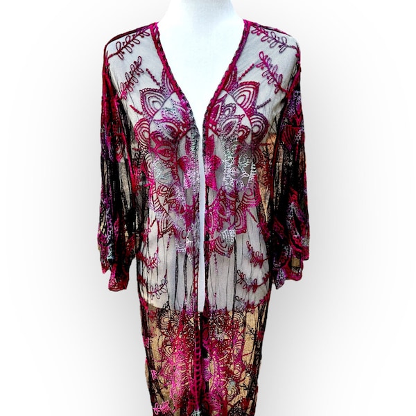 Boho Kimono Duster - Etsy