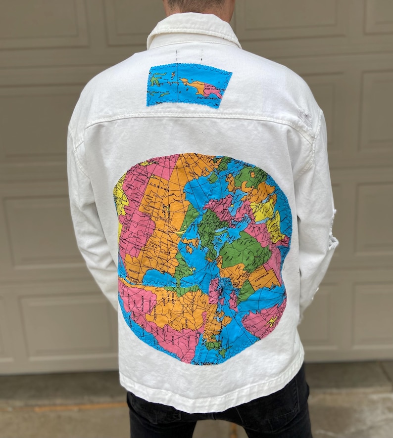 World Map Jacket - Etsy