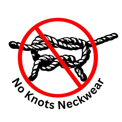 Royal Blue Plaid "no Knots Neckwear" Scarf - Etsy