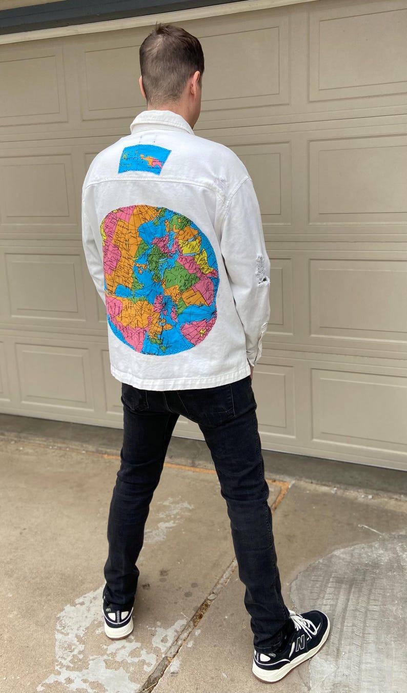 World Map Jacket - Etsy