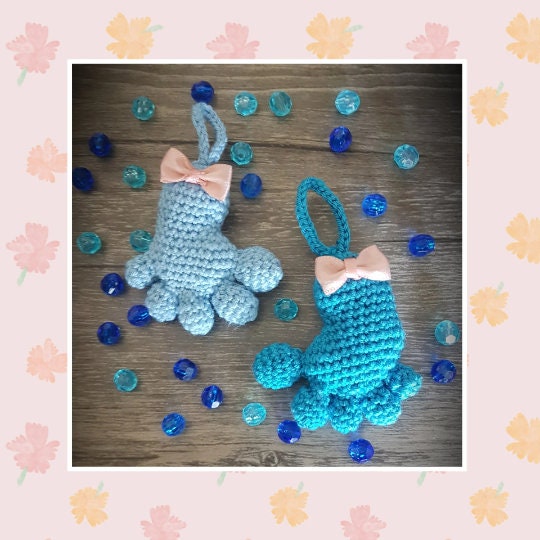 Crochet Mini Footprint Written PDF Pattern - Etsy
