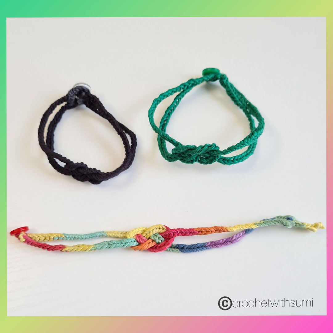 Crochet Fish Bone Cord Bracelet Written PDF Pattern - Etsy