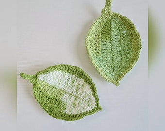 Crochet Leaf Coaster Pattern - Etsy
