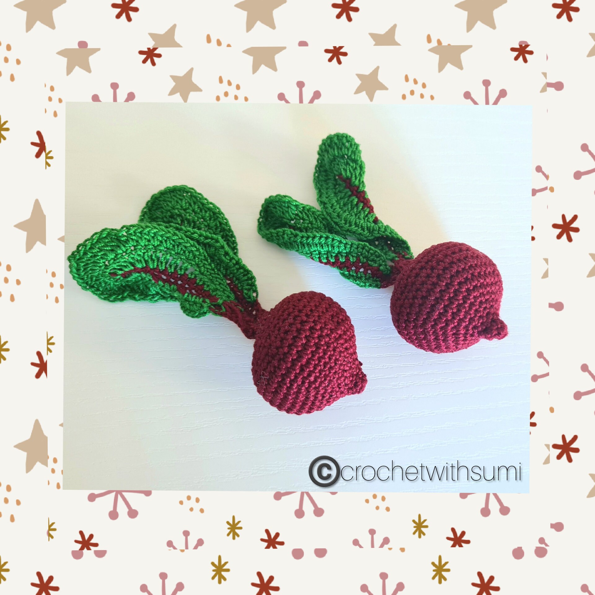 Crochet Beetroot Written PDF Pattern - Etsy
