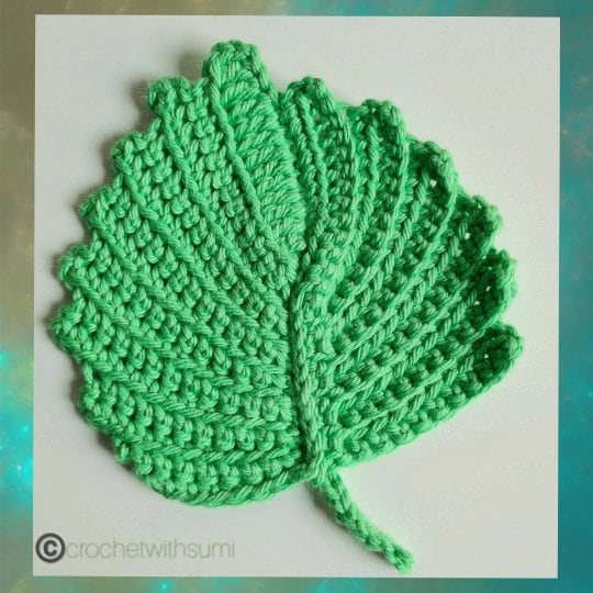 Crochet Leaf Coaster Written PDF Pattern - Etsy