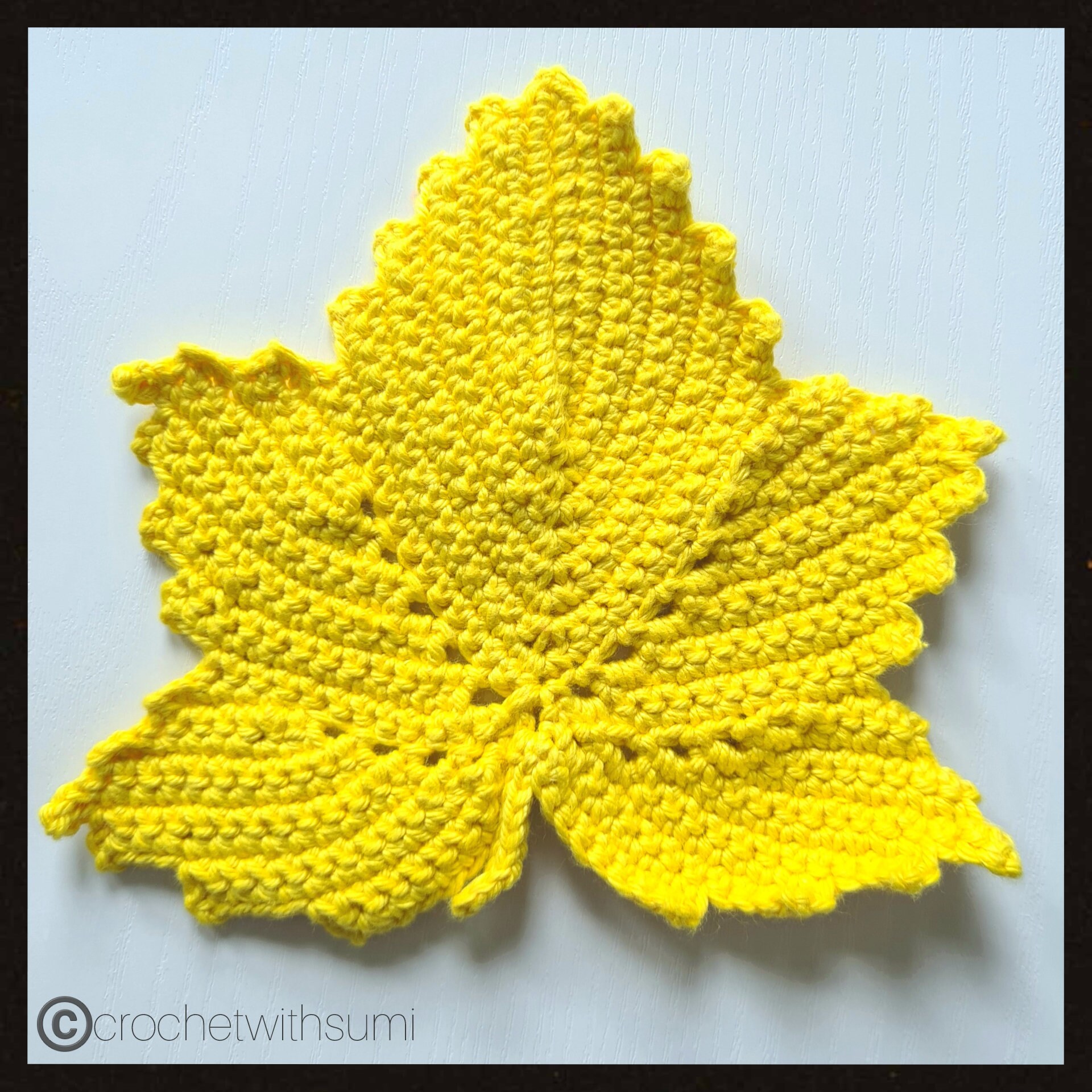 Crochet Maple Leaf Written PDF Pattern - Etsy