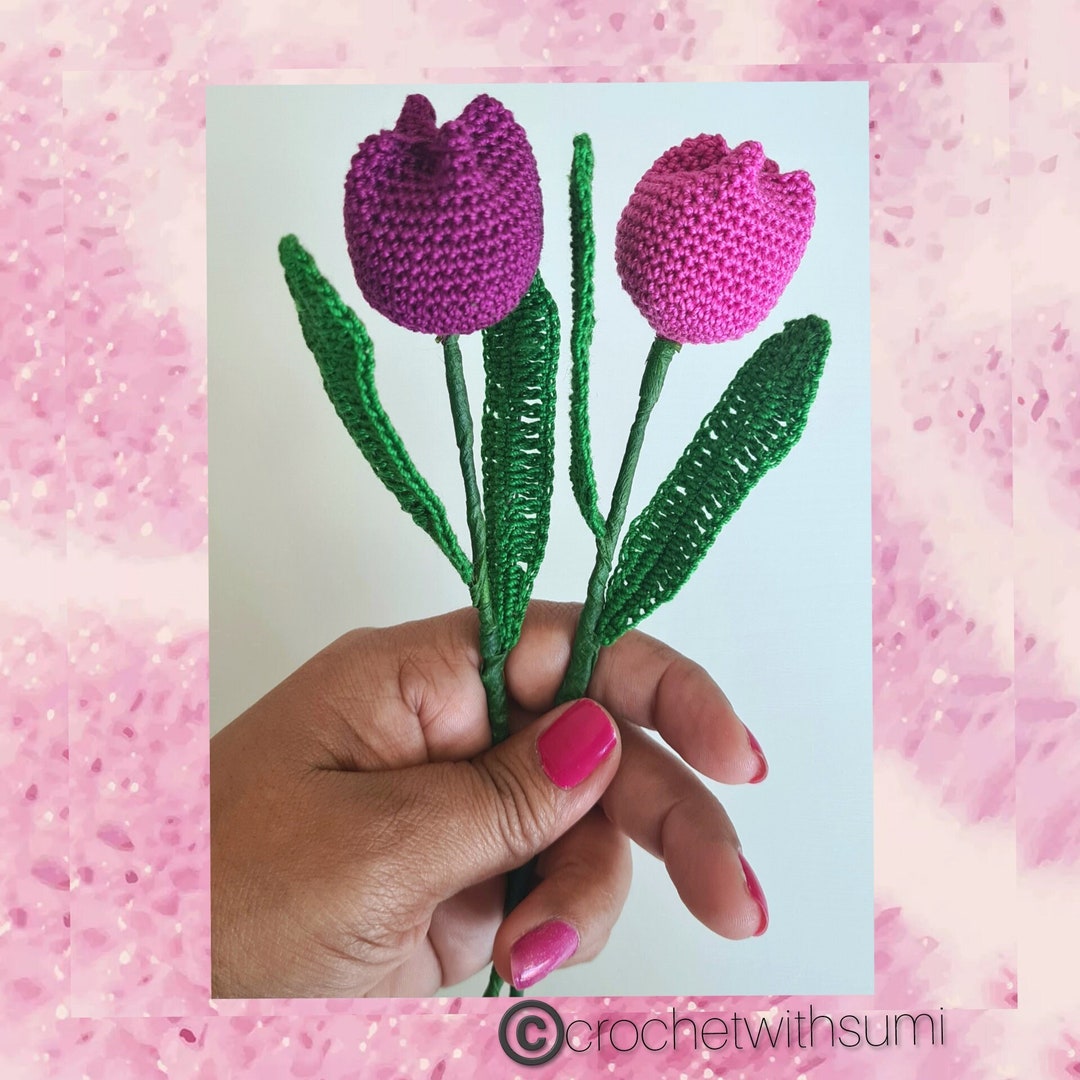 Crochet Tulip Flower Written Pattern - Etsy