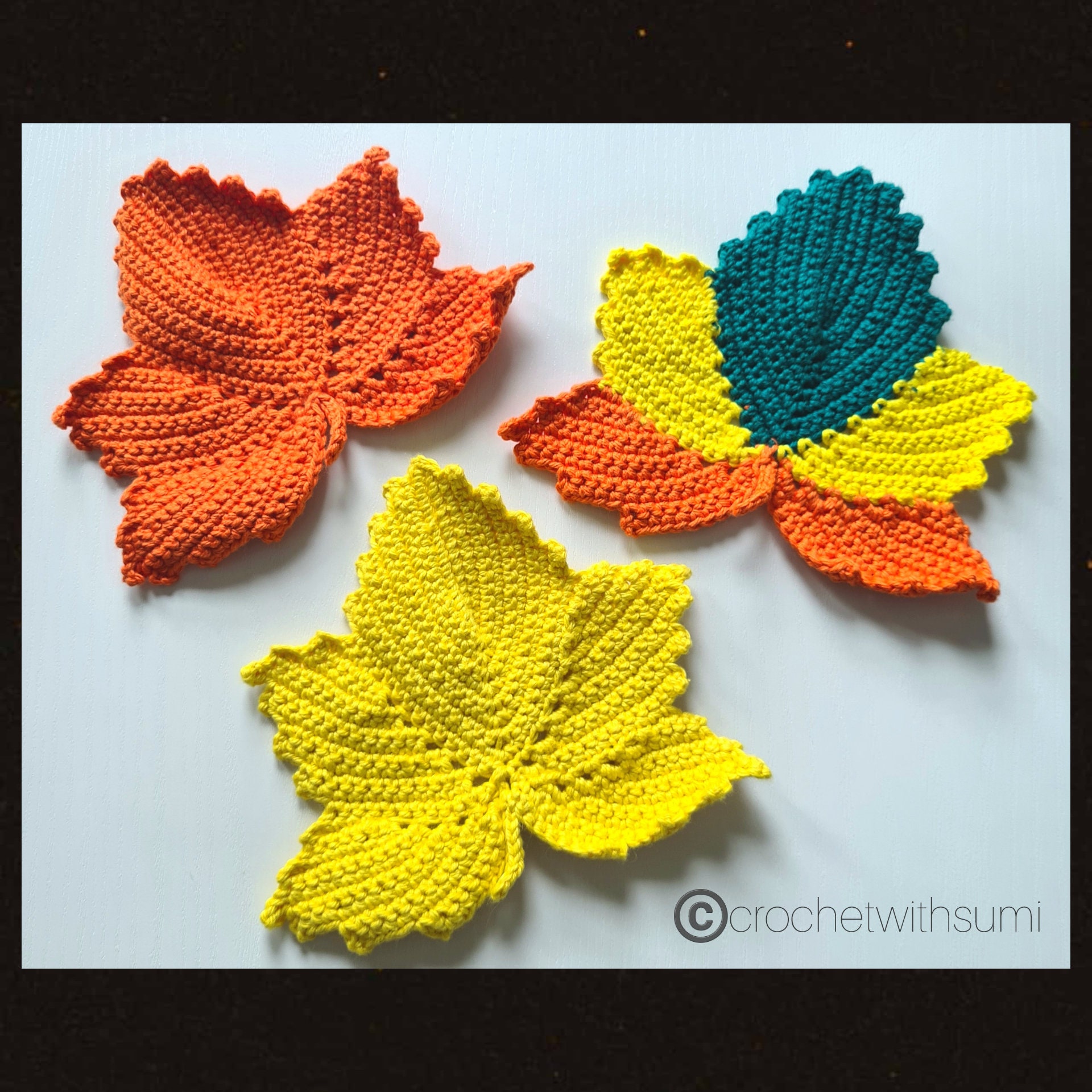 Crochet Maple Leaf Written PDF Pattern - Etsy