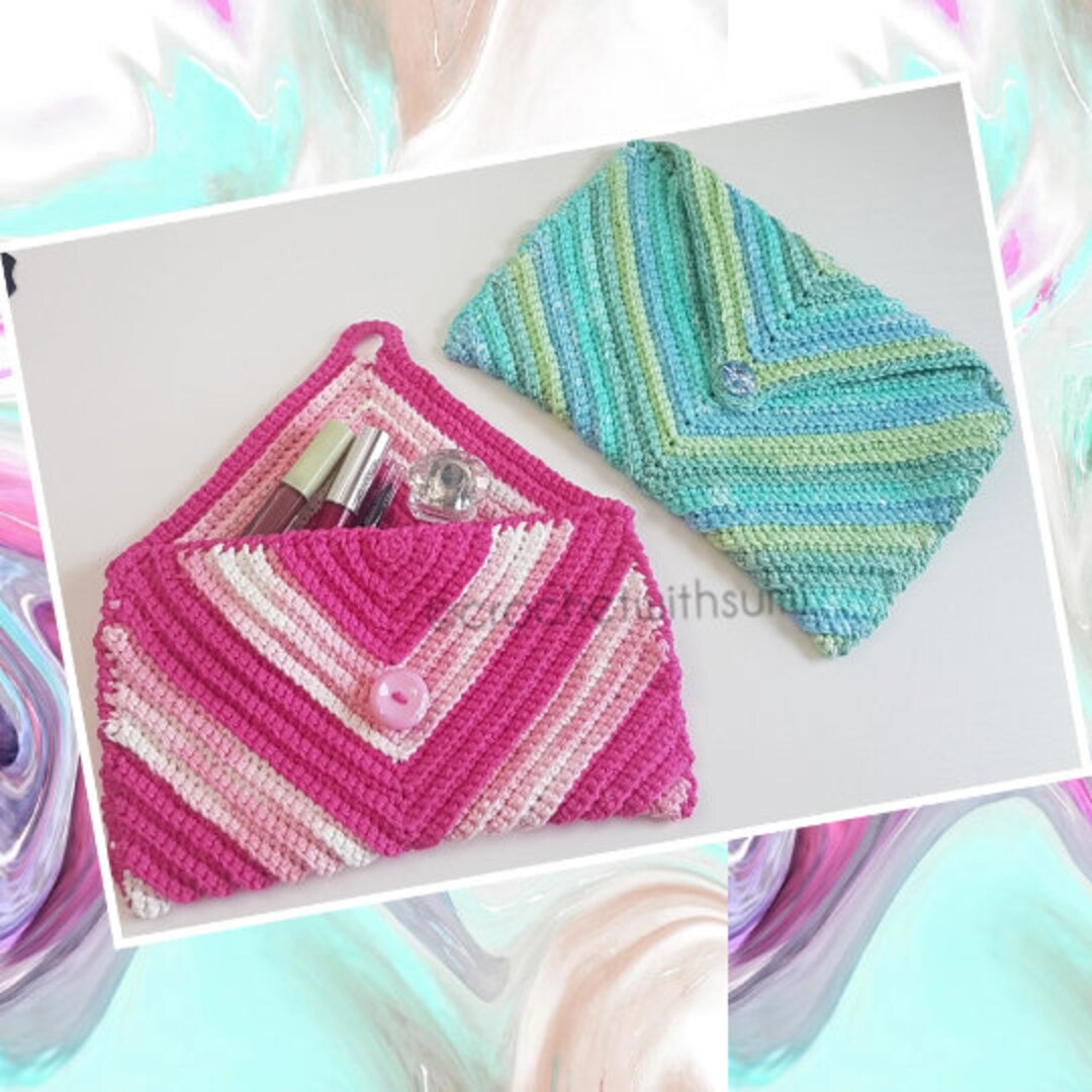 Crochet Clutch Bag Written PDF Pattern - Etsy