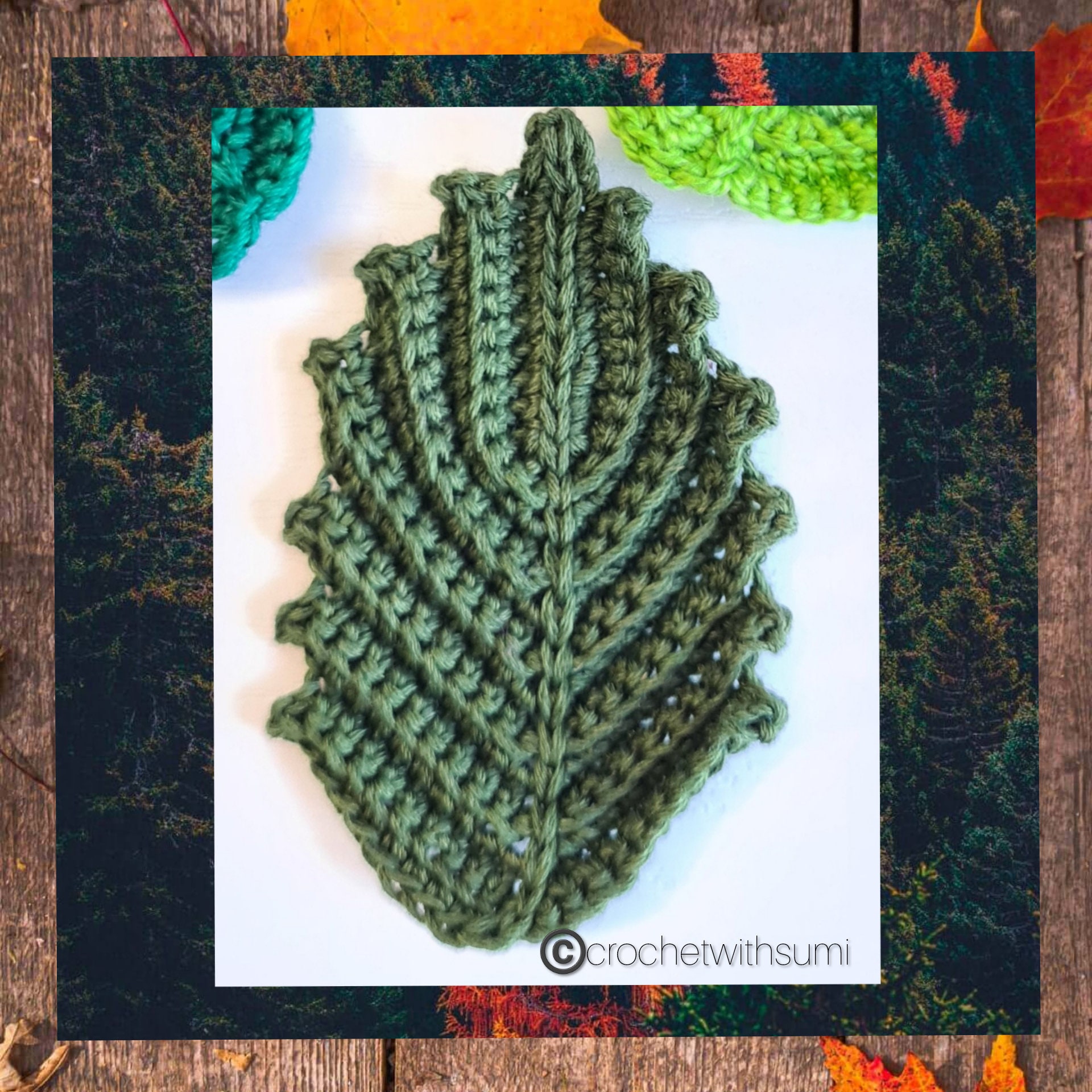 Crochet Fall Leaf Written PDF Pattern - Etsy
