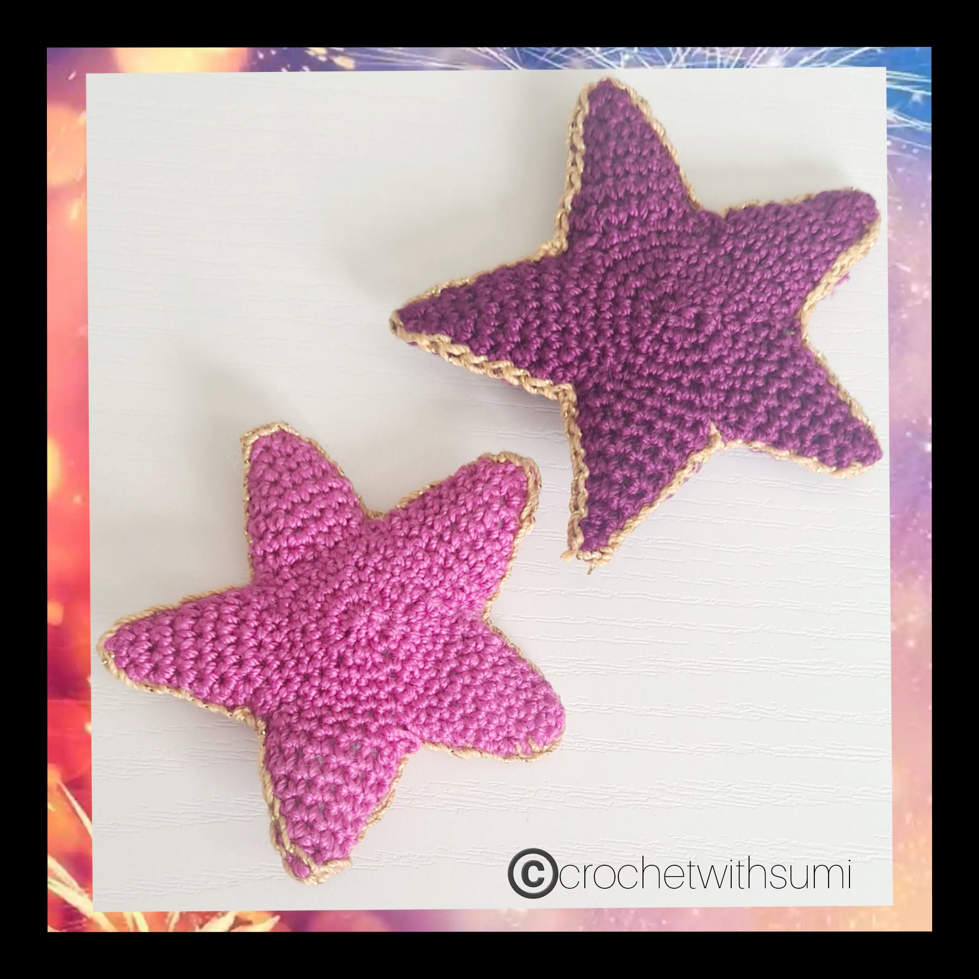 Crochet Star Written PDF Pattern - Etsy