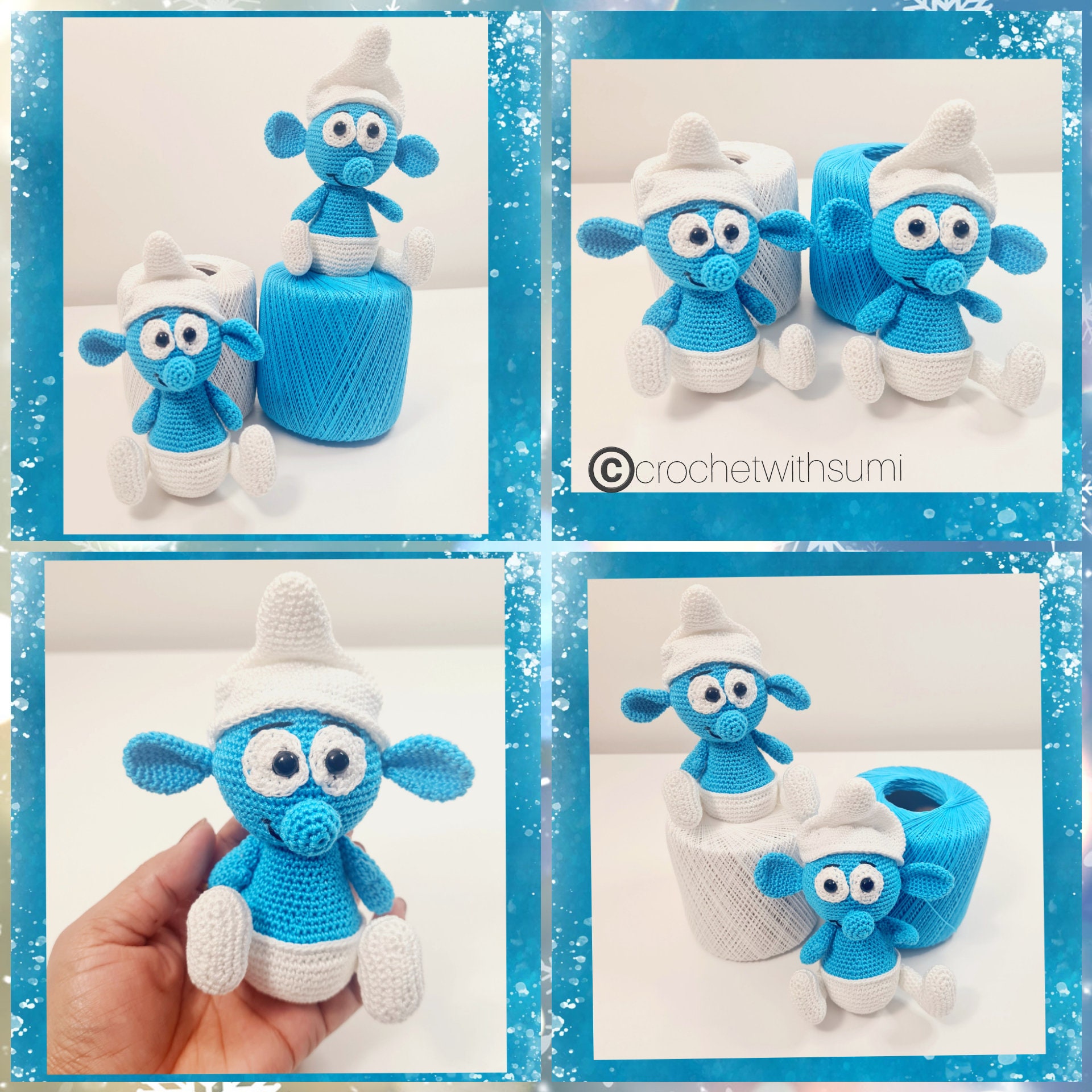 Crochet Smurf Written PDF Pattern - Etsy