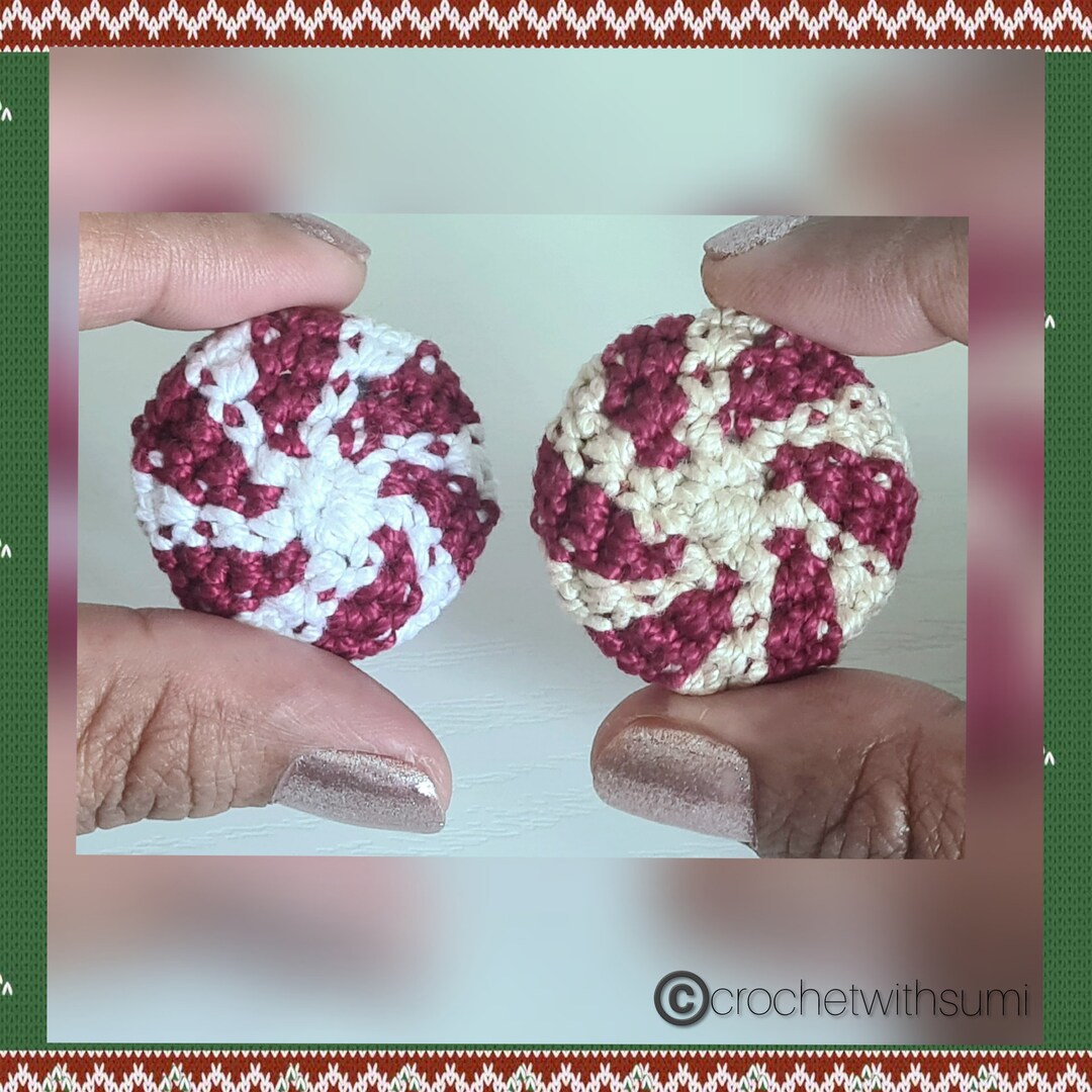 Crochet Peppermint Candy Written PDF Pattern - Etsy