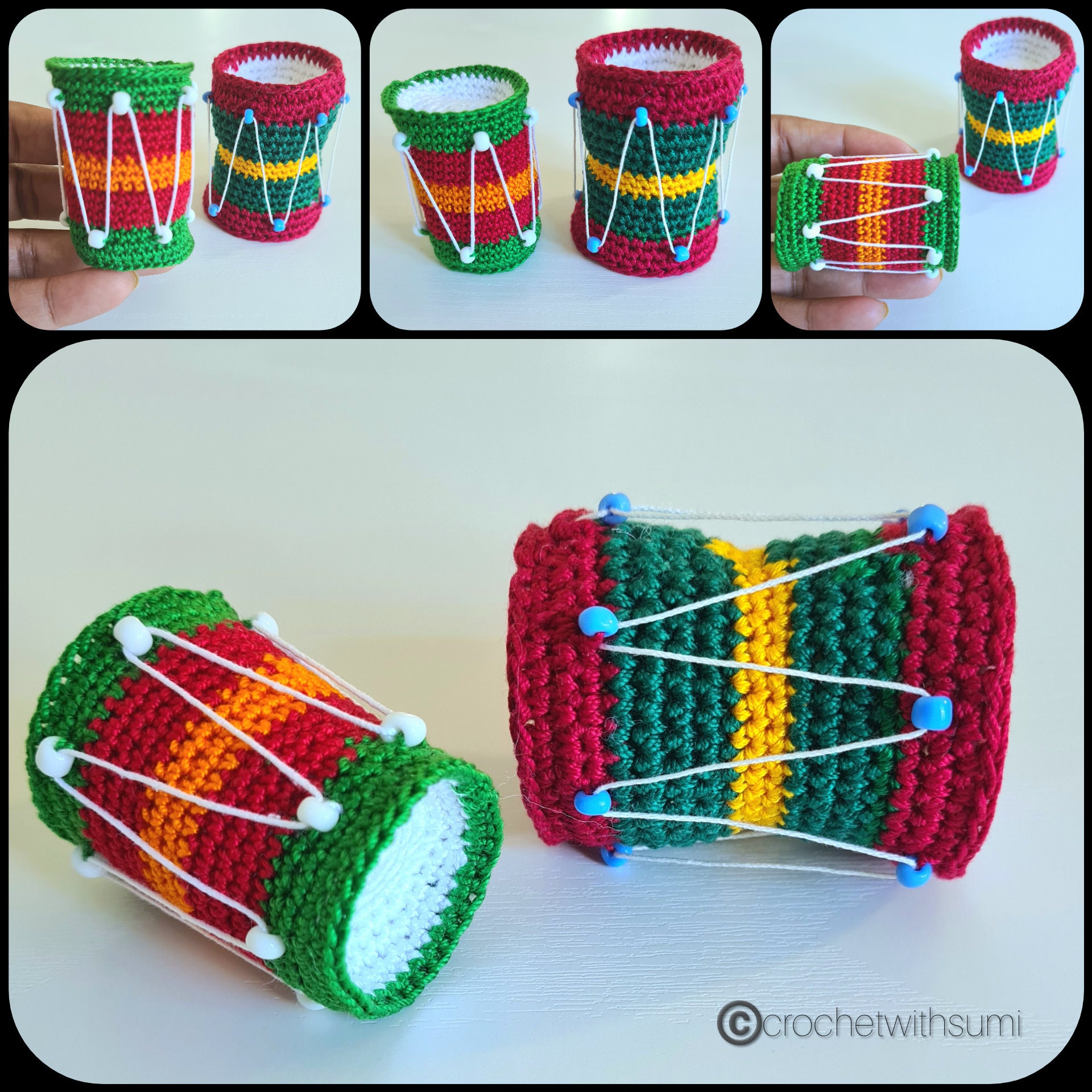Crochet Drum Written PDF Pattern - Etsy