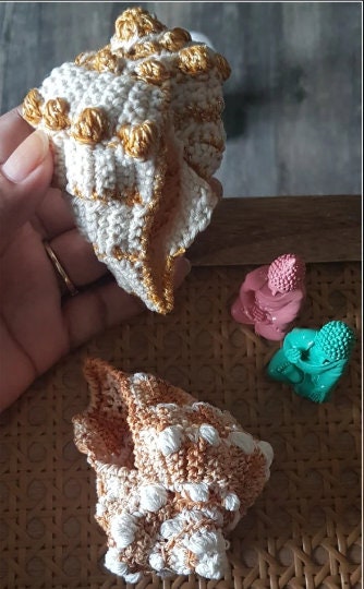 Crochet Conch Seashell Written PDF Pattern - Etsy