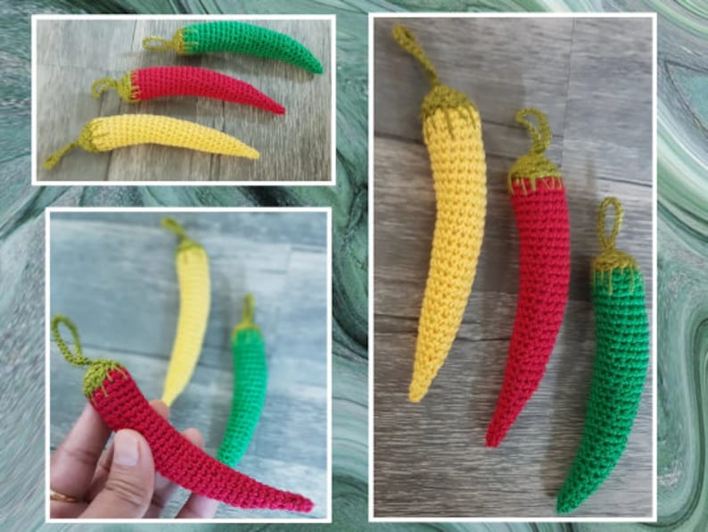 Crochet Chili Pepper Written PDF Pattern - Etsy