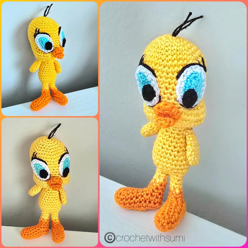 Crochet Tweety Bird Written PDF Pattern - Etsy