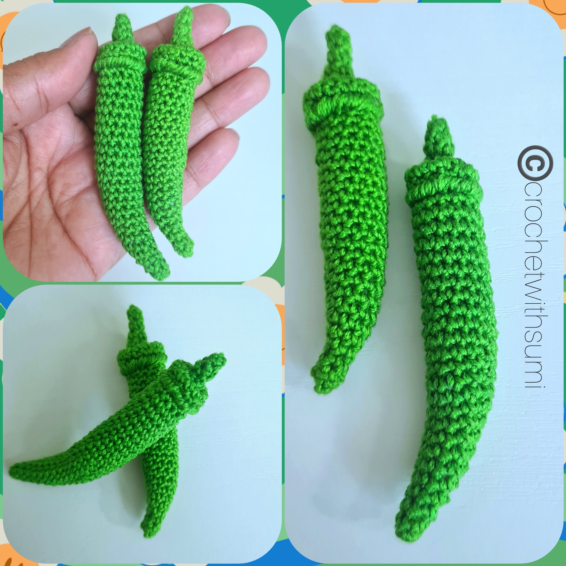 Crochet Okra Written PDF Pattern - Etsy