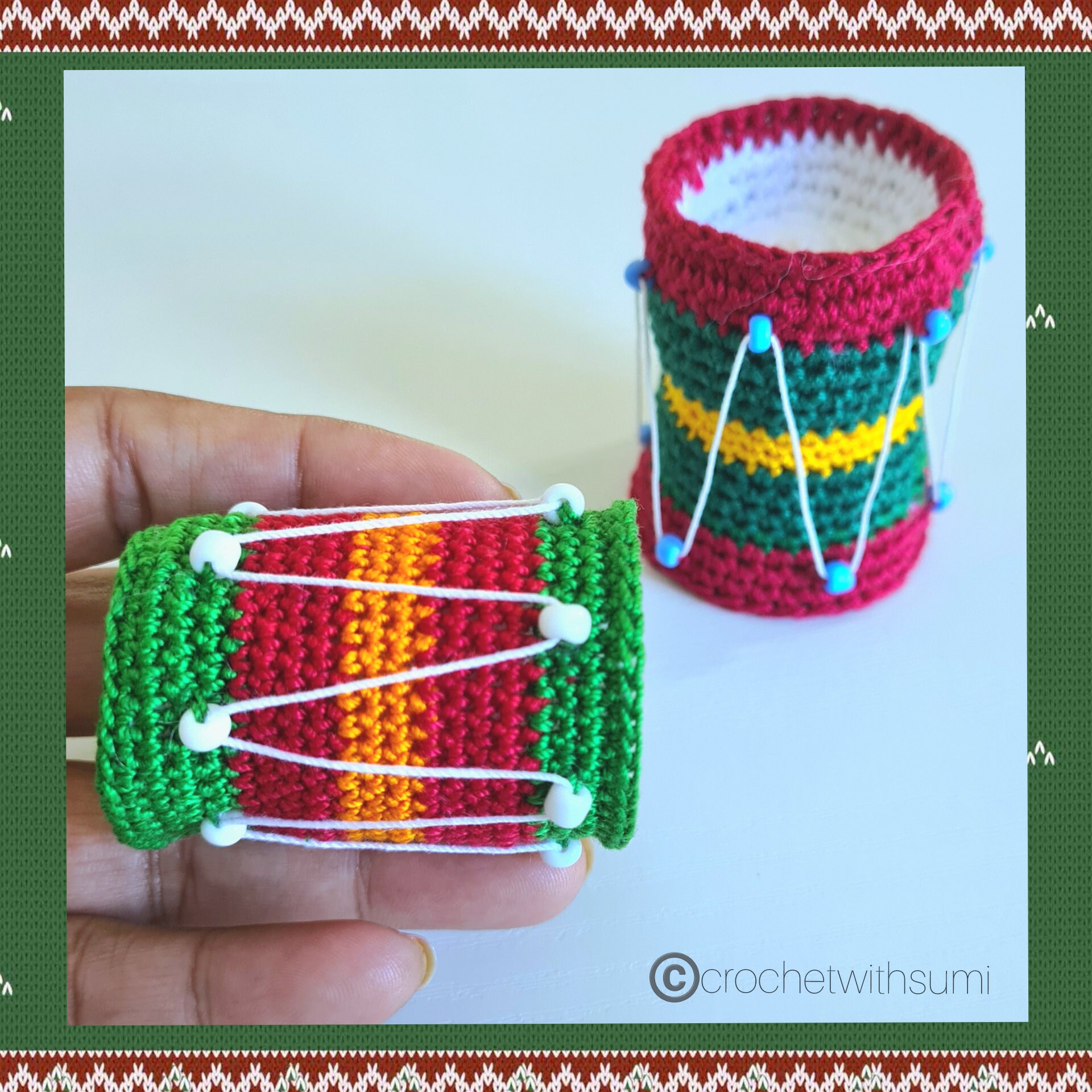 Crochet Drum Written PDF Pattern - Etsy