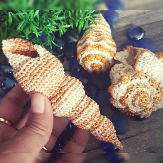 Crochet Screw Seashell - Etsy