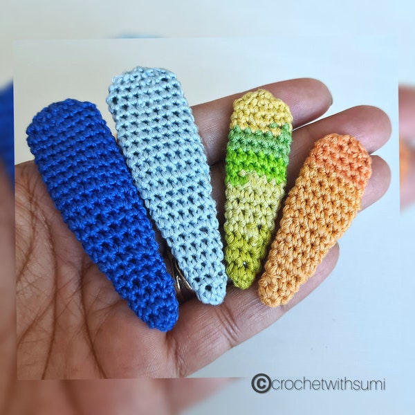 Crochet Hair Clip - Etsy