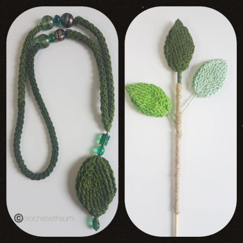 Crochet 3D Leaf Written PDF Pattern - Etsy