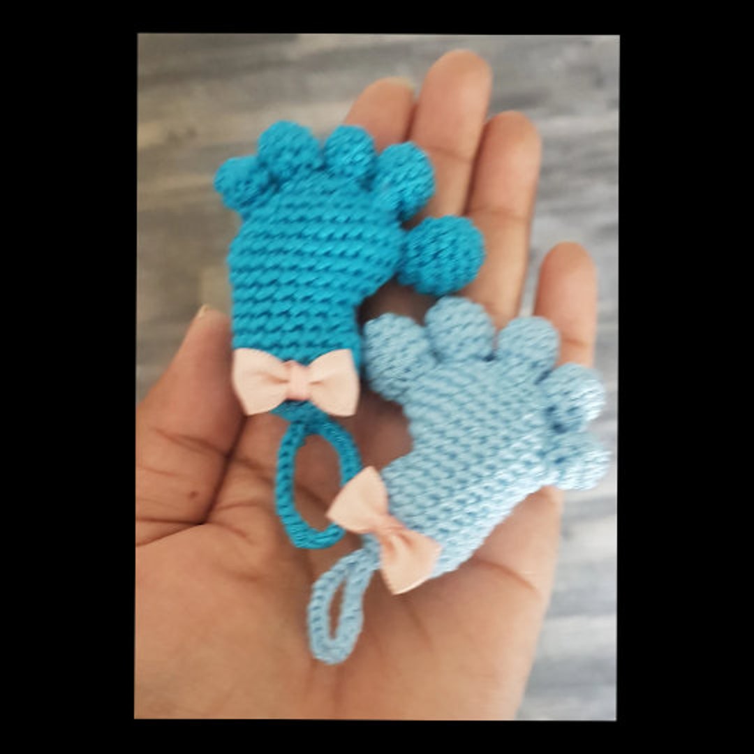 Crochet Mini Footprint Written PDF Pattern - Etsy