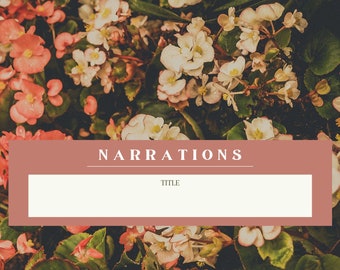 Narration Journal Notebook, Charlotte Mason Printable Homeschool ...