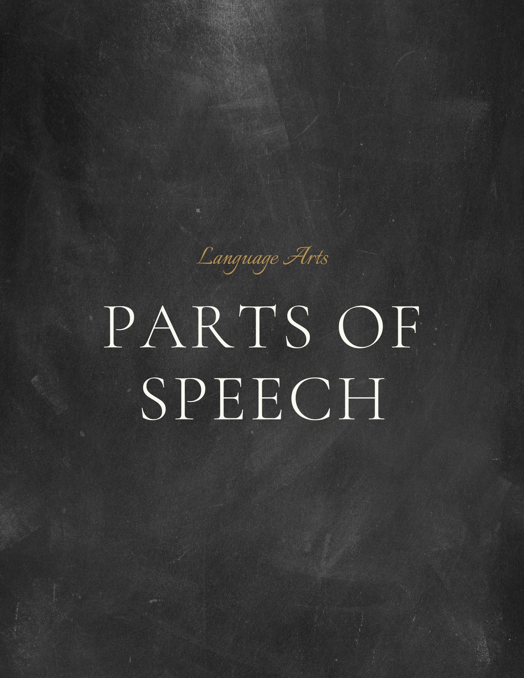 Language Arts | Parts of Speech - Etsy