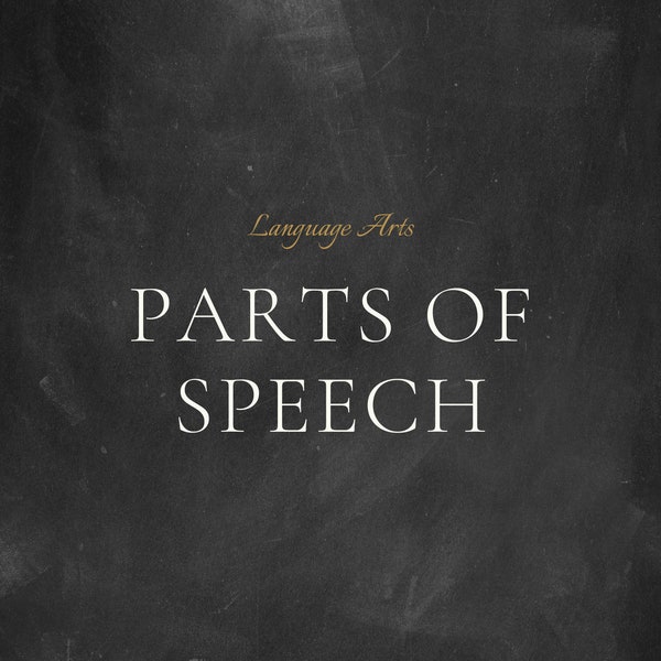 Parts of Speech Posters - Etsy