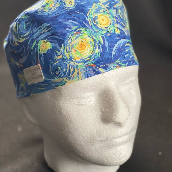 Mens Surgical Caps Starry Night - Etsy