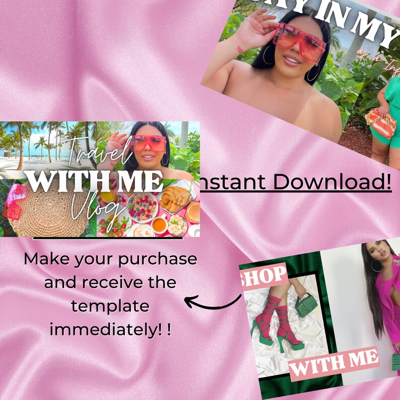 Youtube Thumbnails Editable DIY Banners Thumbnails - Etsy