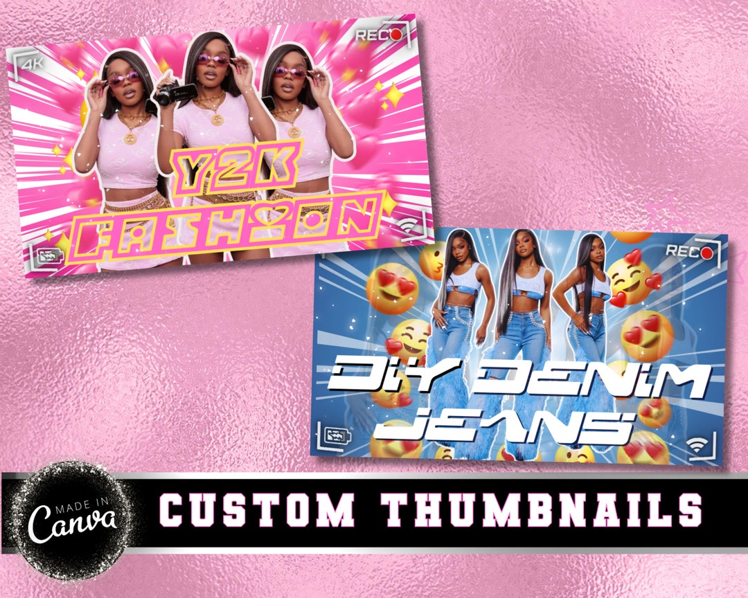 Custom Youtube Thumbnails - Elevate Your Content! - Etsy