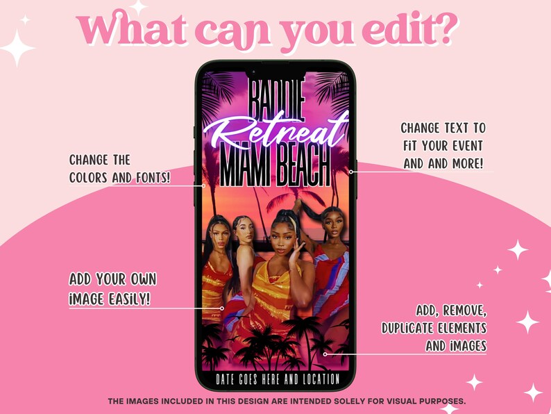 Girls Trip Itinerary Template | Animated Digital Travel Schedule ...