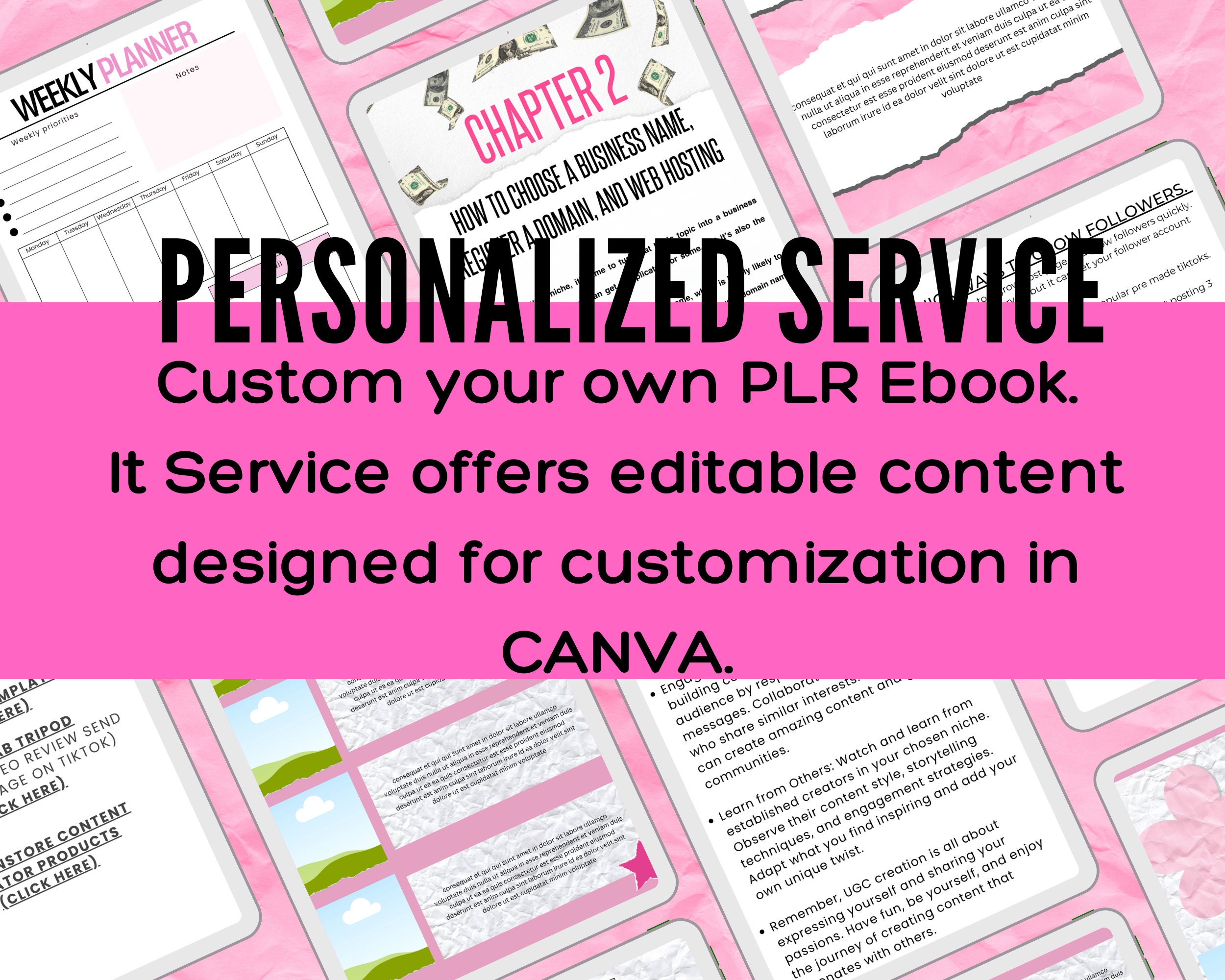 Custom PLR Ebook: 30-page Template With Cover & Mockups (canva Editable ...