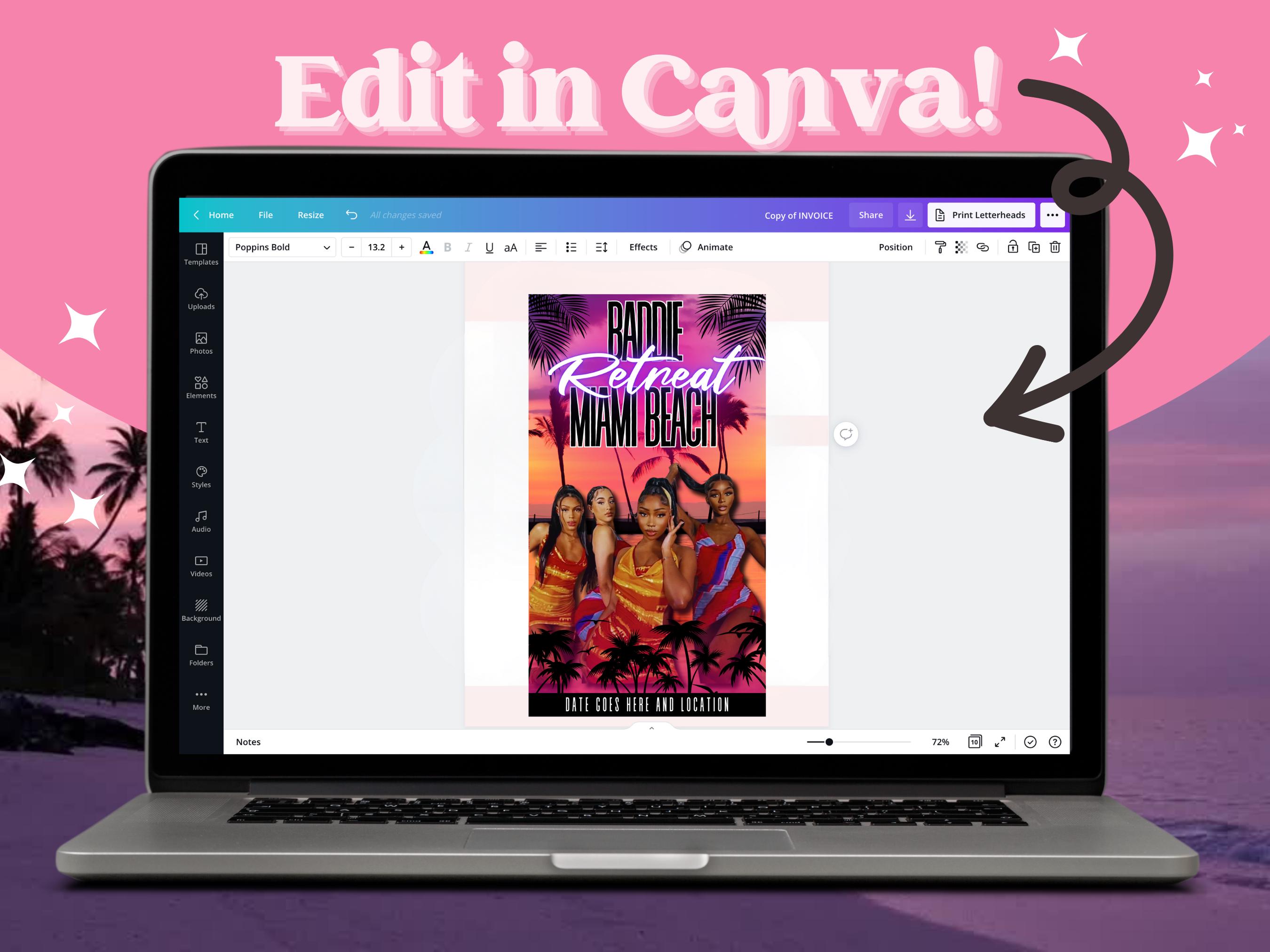 Girls Trip Itinerary Template | Animated Digital Travel Schedule ...