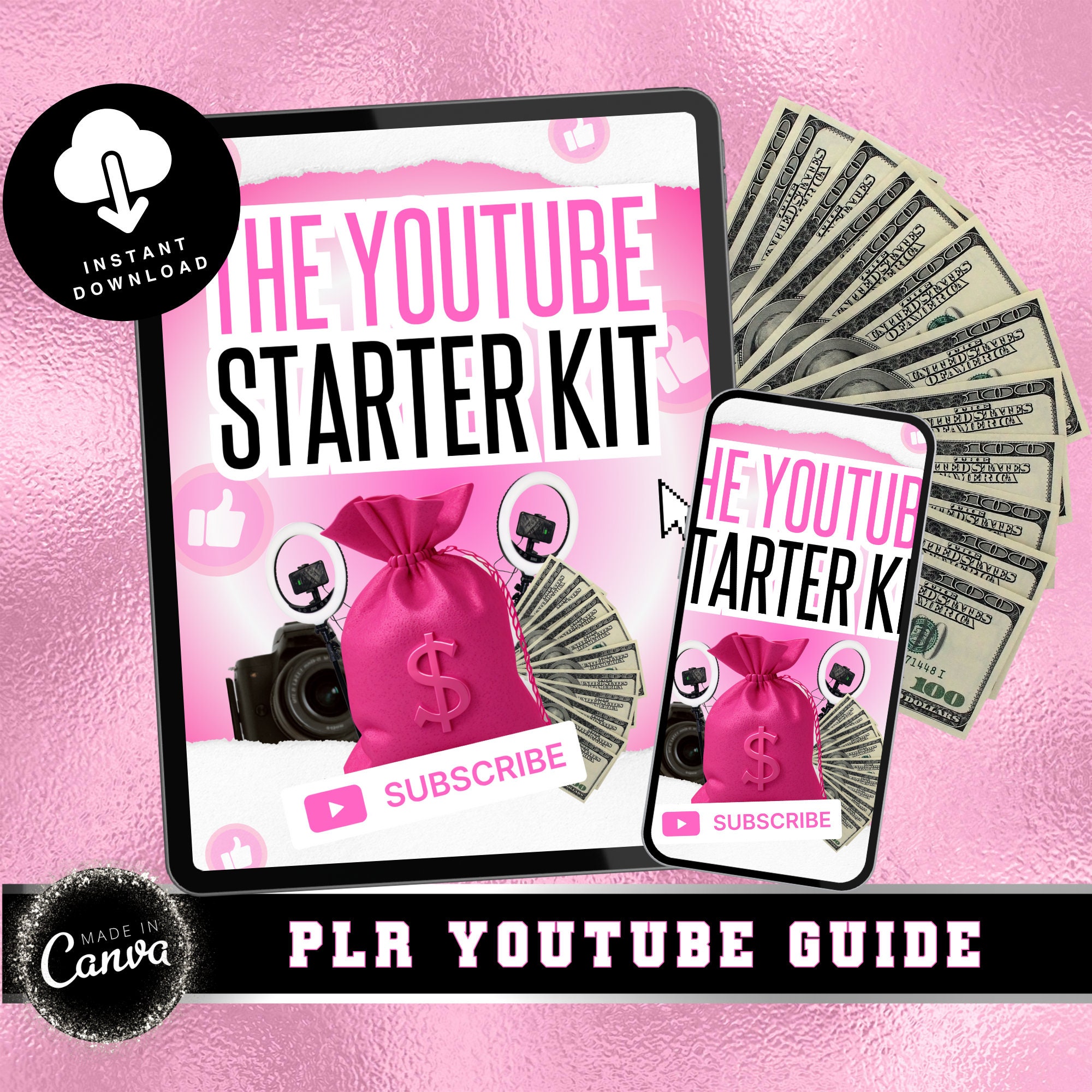 Youtube Channel Starter Kit: Branding, Planner, & Monetization (digital ...