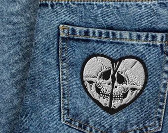 Skull Jeans Embroidery - Etsy