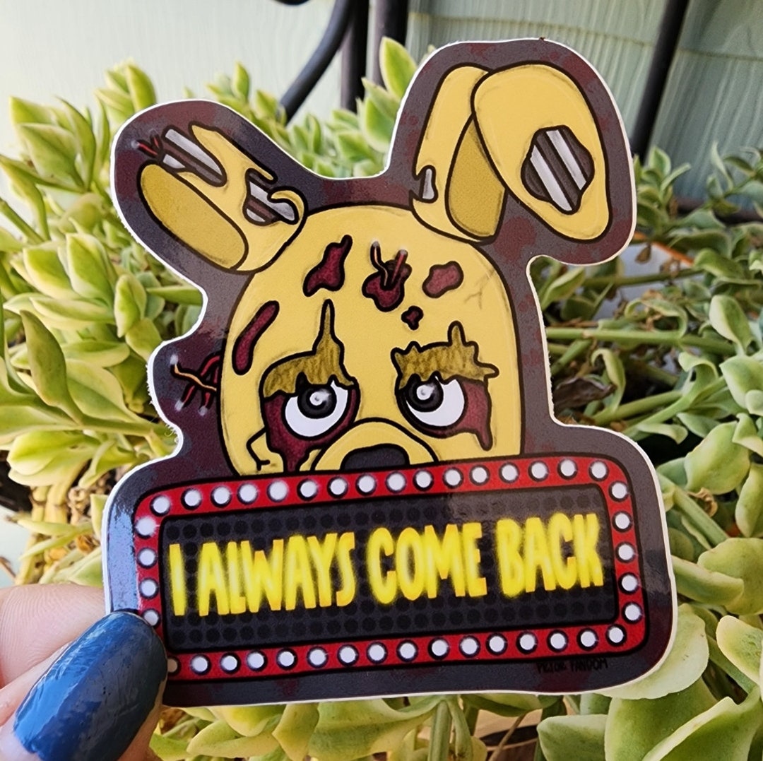 FNAF Security Breach, Springtrap Sticker, Video Games, Vinyl, Costume ...