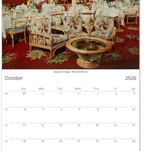 Vintage Tiki Bars - 2026 Wall Calendar - Tiki Drinks and Classic Bars ...