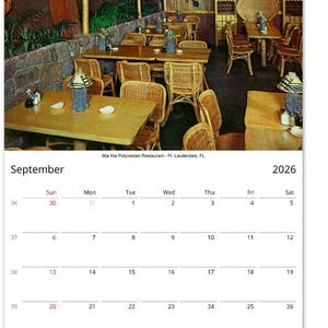Vintage Tiki Bars - 2026 Wall Calendar - Tiki Drinks and Classic Bars ...